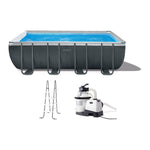 Intex 18' x 9' x 52-In Ultra XTR Rectangular Frame Swimming Pool Set w ...