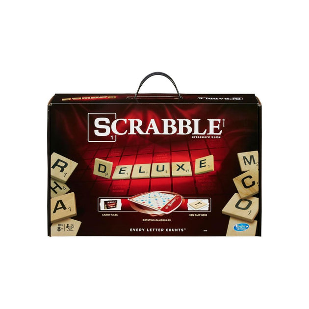 Hasbro Gaming Scrabble Deluxe Edition Letter Tiles Word Game – simplexdeals