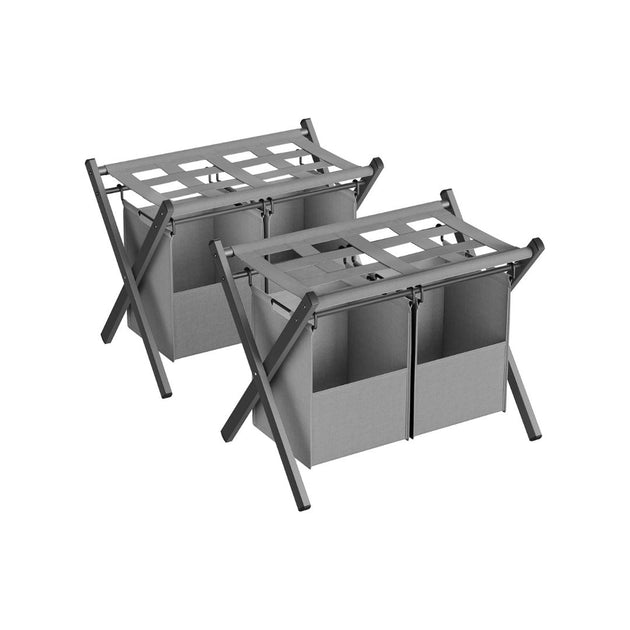 2-Pack SONGMICS Luggage Racks with 2 Removable Laundry Bag – simplexdeals