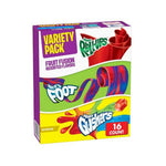 16-Count Fruit Roll-Ups, Fruit by the Foot, Gushers, Variety Pack ...