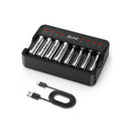 Smart Battery Charger w/8-Pk Rechargeable AA/AAA Batteries – simplexdeals