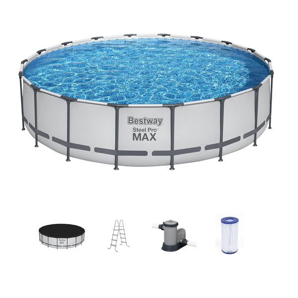 18ft Round Steel Frame Pool Set – simplexdeals