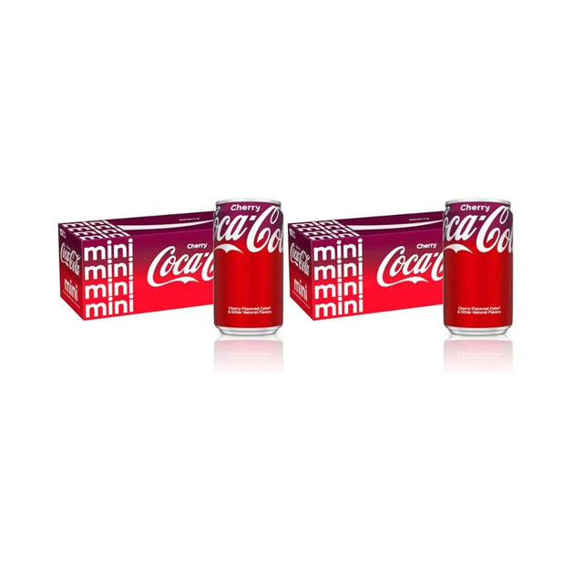20-Pack Coca-Cola Cherry Soda Soda Soft Drink Mini Cans, 7.5 oz ...