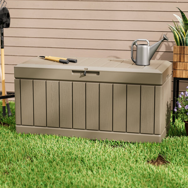 82 Gallon Resin Outdoor Storage Lockable Deck Box (Various Colors ...