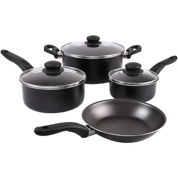 Mainstays 7 Piece Nonstick Cookware Set (2 Colors) – simplexdeals