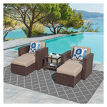 2 Person Outdoor Seating Group with Cushions – simplexdeals