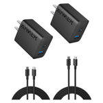 3 Anker 20W Wall Chargers + 3 USB-C Cables – simplexdeals