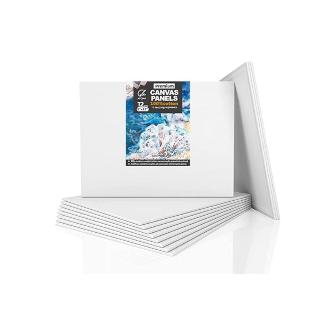 12 Pack 9x12 Inch Canvas Panels – simplexdeals