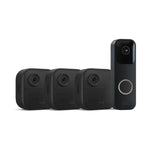 Blink Video Doorbell + 3 Outdoor Smart Security Cameras (4th Gen) with ...