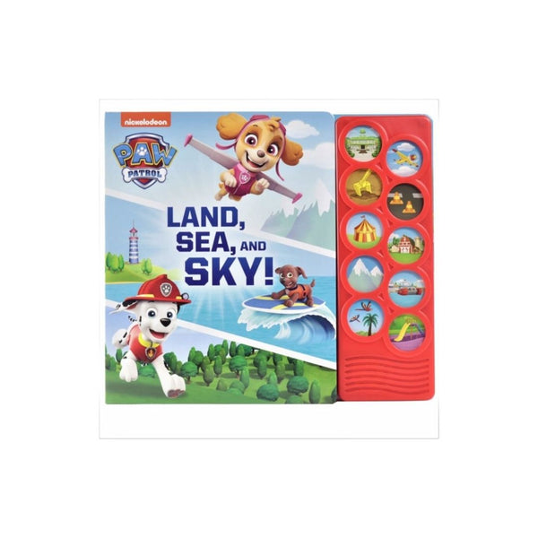 PAW Patrol – Land, Sea, and Sky! – 10-Button Sound Book – simplexdeals