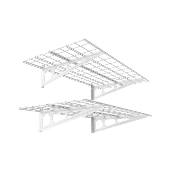 FLEXIMOUNTS 2-Pack Garage Storage Wall Mounted Floating Shelves ...