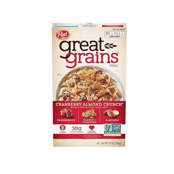 Great Grains Cranberry Almond Crunch Cereal 14oz Box – simplexdeals