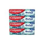 Pack of 4 Colgate Max Fresh Whitening Toothpaste with Mini Strips, Cle ...