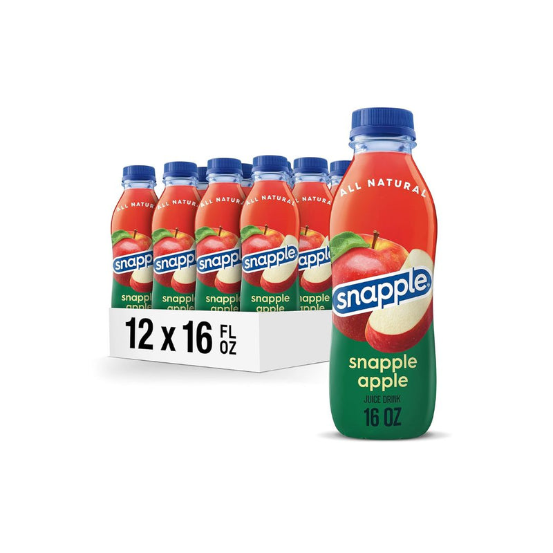 12-Pack Snapple Apple Juice Or Diet Peach Drink, 16 fl oz – simplexdeals