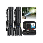 2-Pack Ultra Bright Rechargeable Waterproof Flashlights – simplexdeals