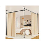 Room Divider Tension Curtain Rods – simplexdeals