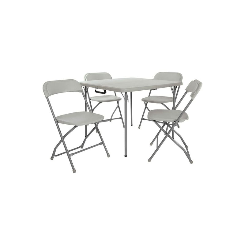 Office Star Resin 5-Piece Folding Square Table and Chair Set – simplexdeals