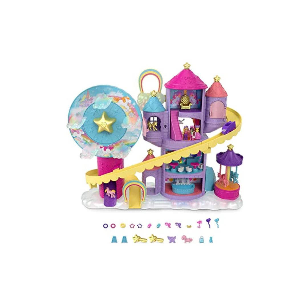 Elf Polly Pocket Polly Pocket Dolls & Playset, Ranbow Funland Theme ...