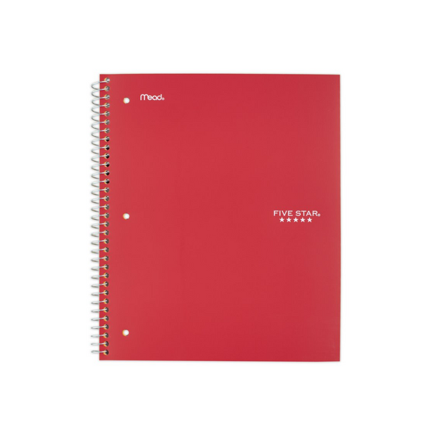 Five Star Wirebound Notebook, 3 Subject, Wide Ruled Via Walmart ...