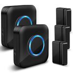 Wireless Door Sensor - Alarm Contact Door Open Chime Kit, 600 FT Range ...