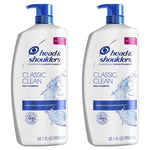 Head and Shoulders Shampoo, Anti Dandruff Treatment, Classic Clean, 32 ...