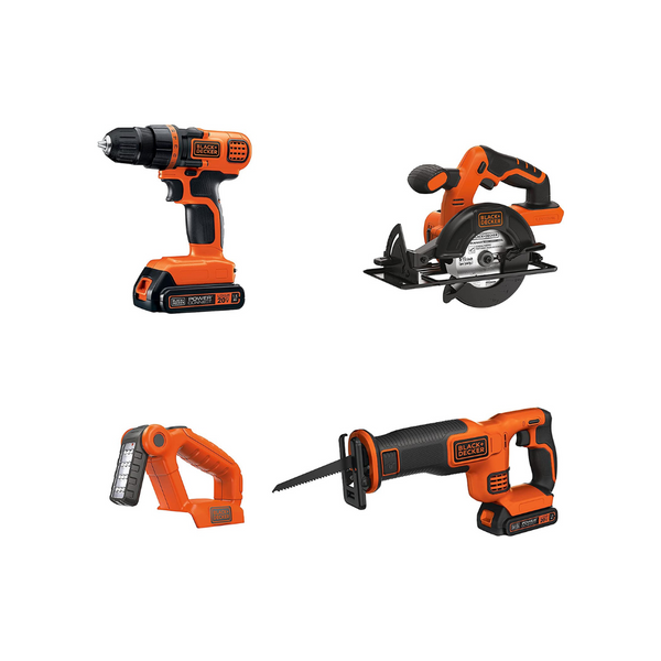 Black+Decker 20V Max 4 Tool Cordless Drill Combo Kit Via Amazon – simplexdeals