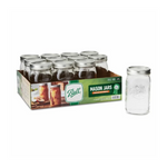 12 Count Ball, Glass Mason Jars with Lids & Bands, Wide Mouth, 32 oz V ...