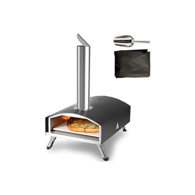 12-inch Wood Pellet and Charcoal Outdoor Pizza Oven – simplexdeals